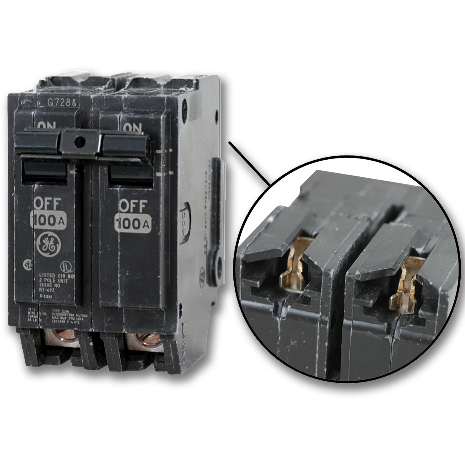 Chadwell Supply. GE® 2P 100AMP SNAP-IN BREAKER STD