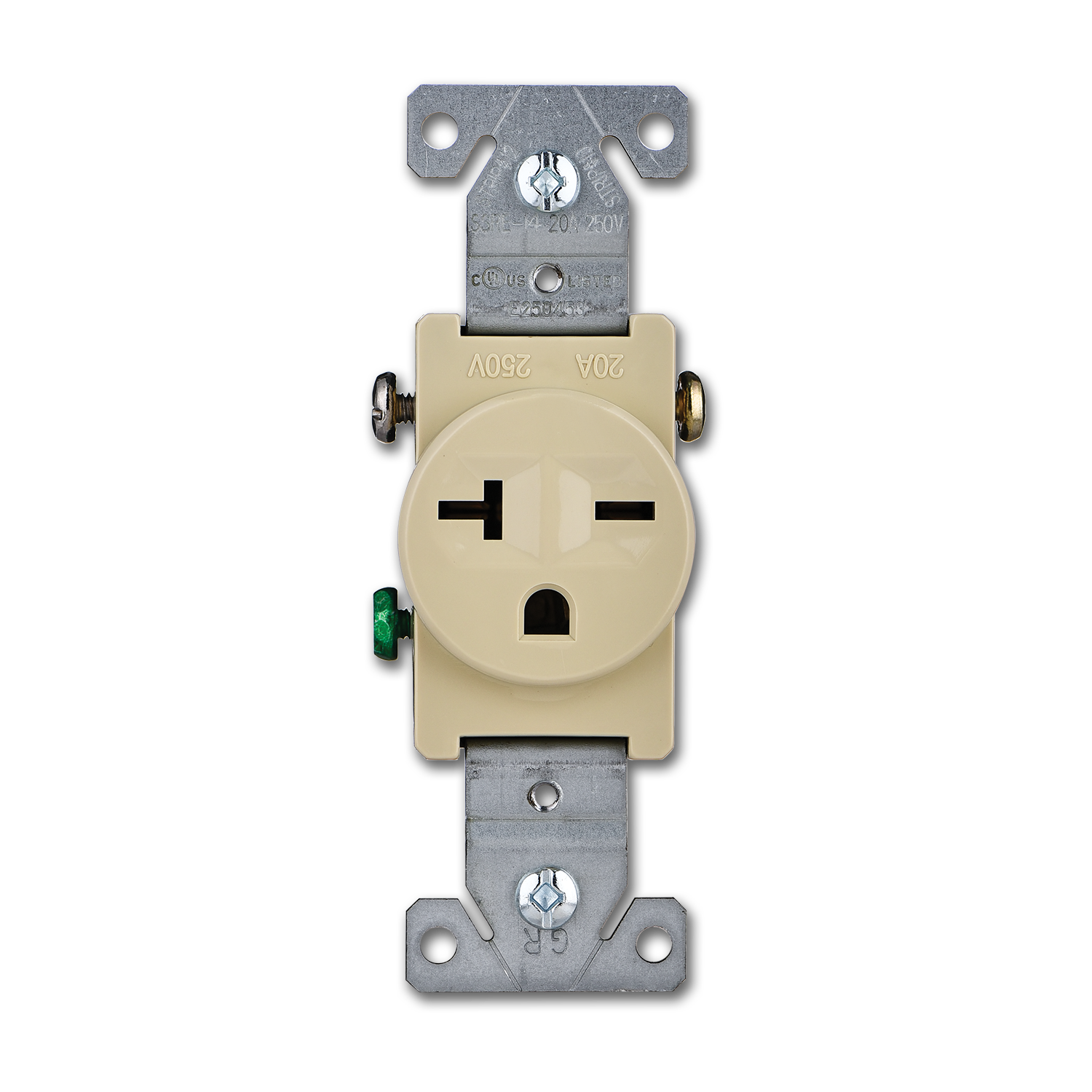 Chadwell Supply. 20AMP A/C SINGLE RECEPTACLE - IVORY