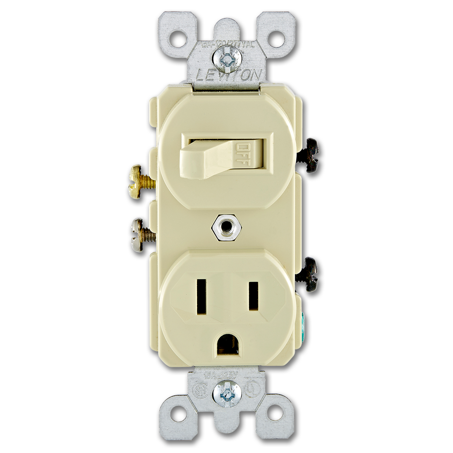 Chadwell Supply. SWITCH RECEPTACLE COMBO - IVORY