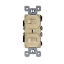 Chadwell Supply. DOUBLE SWITCH - IVORY