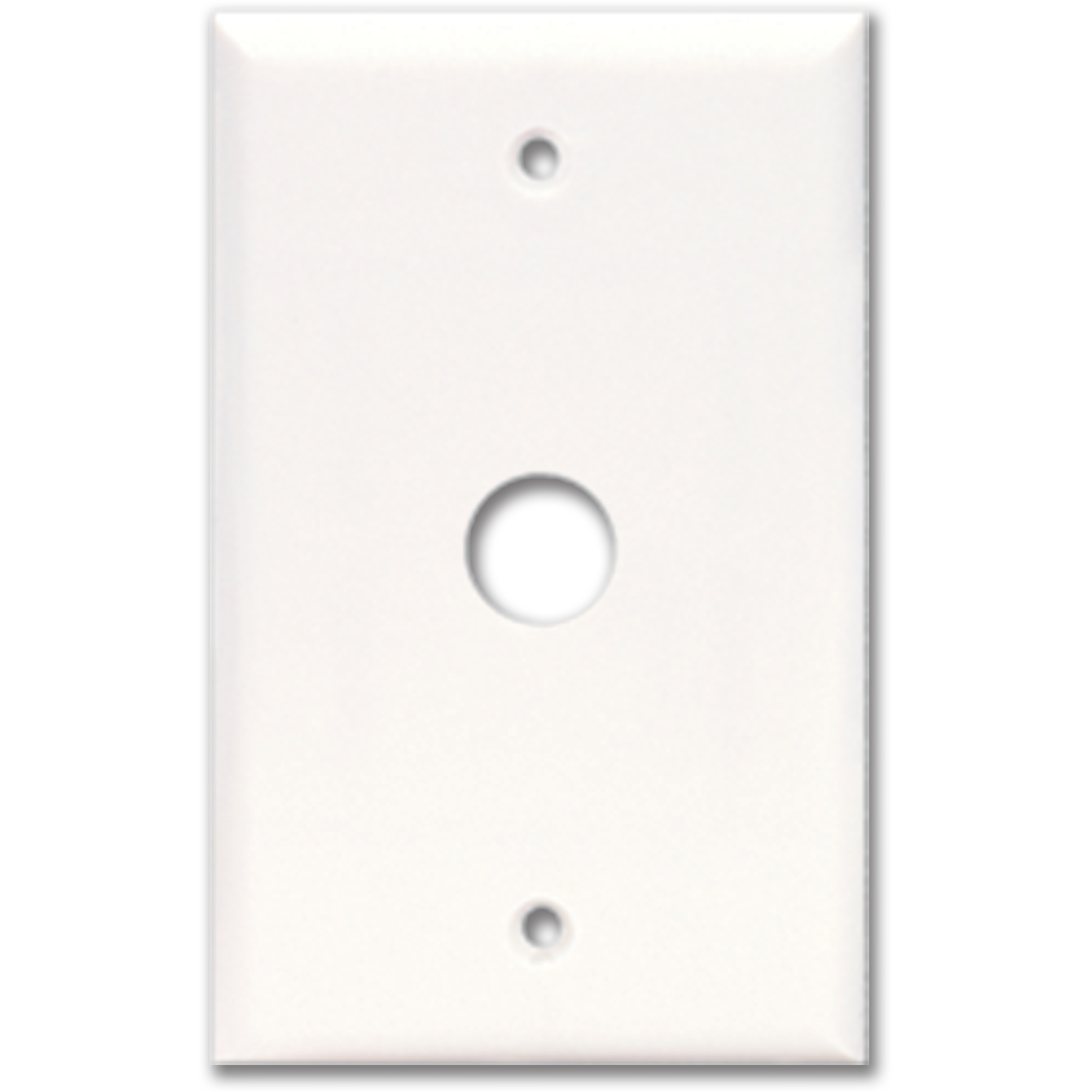 Chadwell Supply. MIDI CABLE/PHONE WALL MOUNT PLATE - WHITE