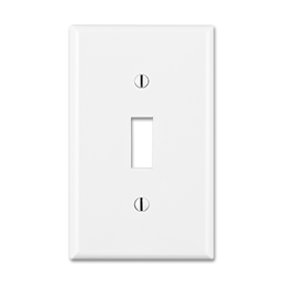 Chadwell Supply. JUMBO SINGLE GANG SWITCH PLATE - WHITE