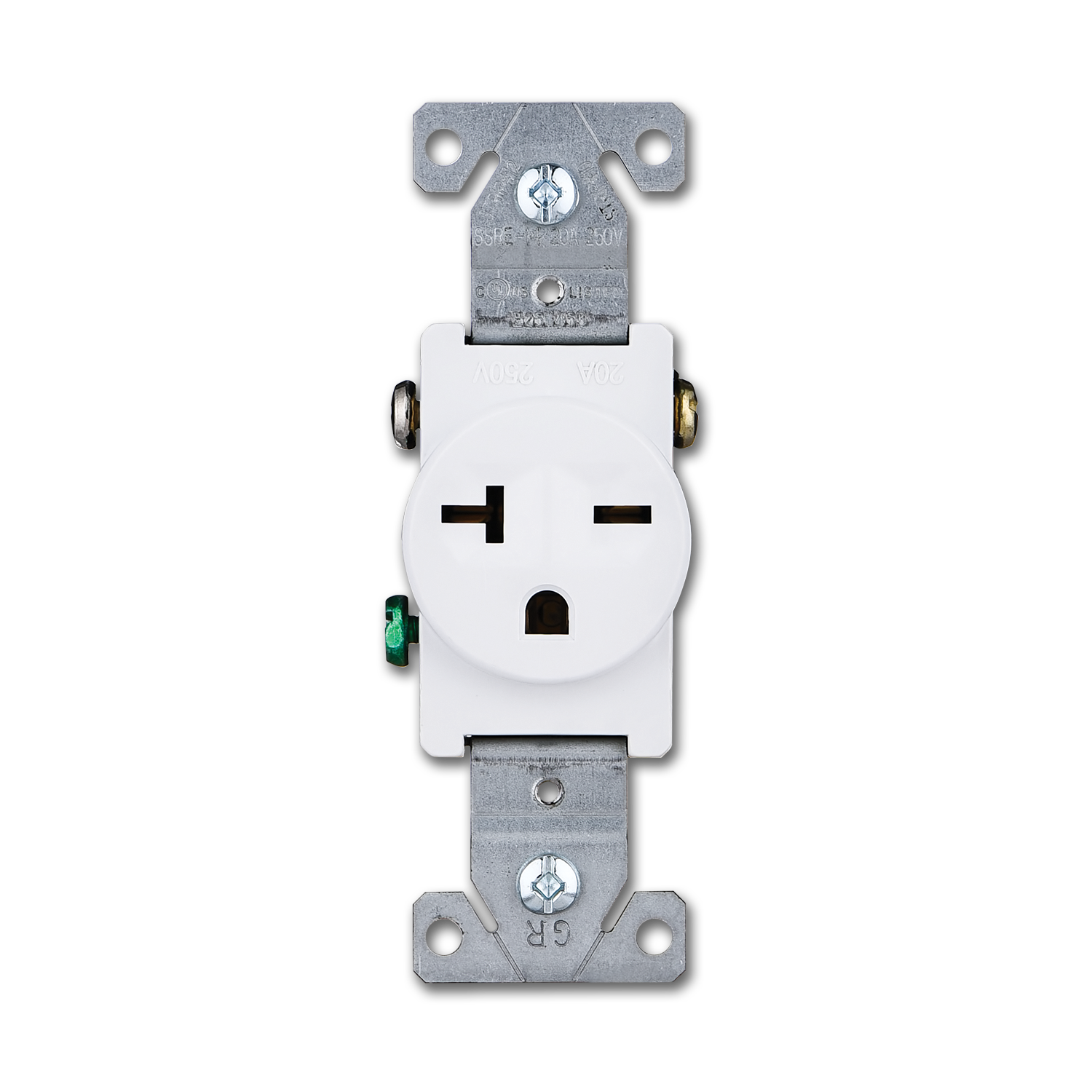 Chadwell Supply. 20AMP A/C SINGLE RECEPTACLE - WHITE