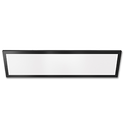 Chadwell Supply. 4' LED PANEL FIXTURE - MATTE BLACK - 5-COLOR SELECT
