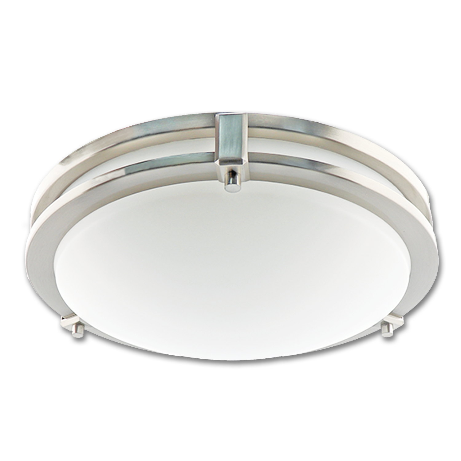 Chadwell Supply. 12" LED 2-RING CEILING FLUSH MOUNT FIXTURE - SATIN ...