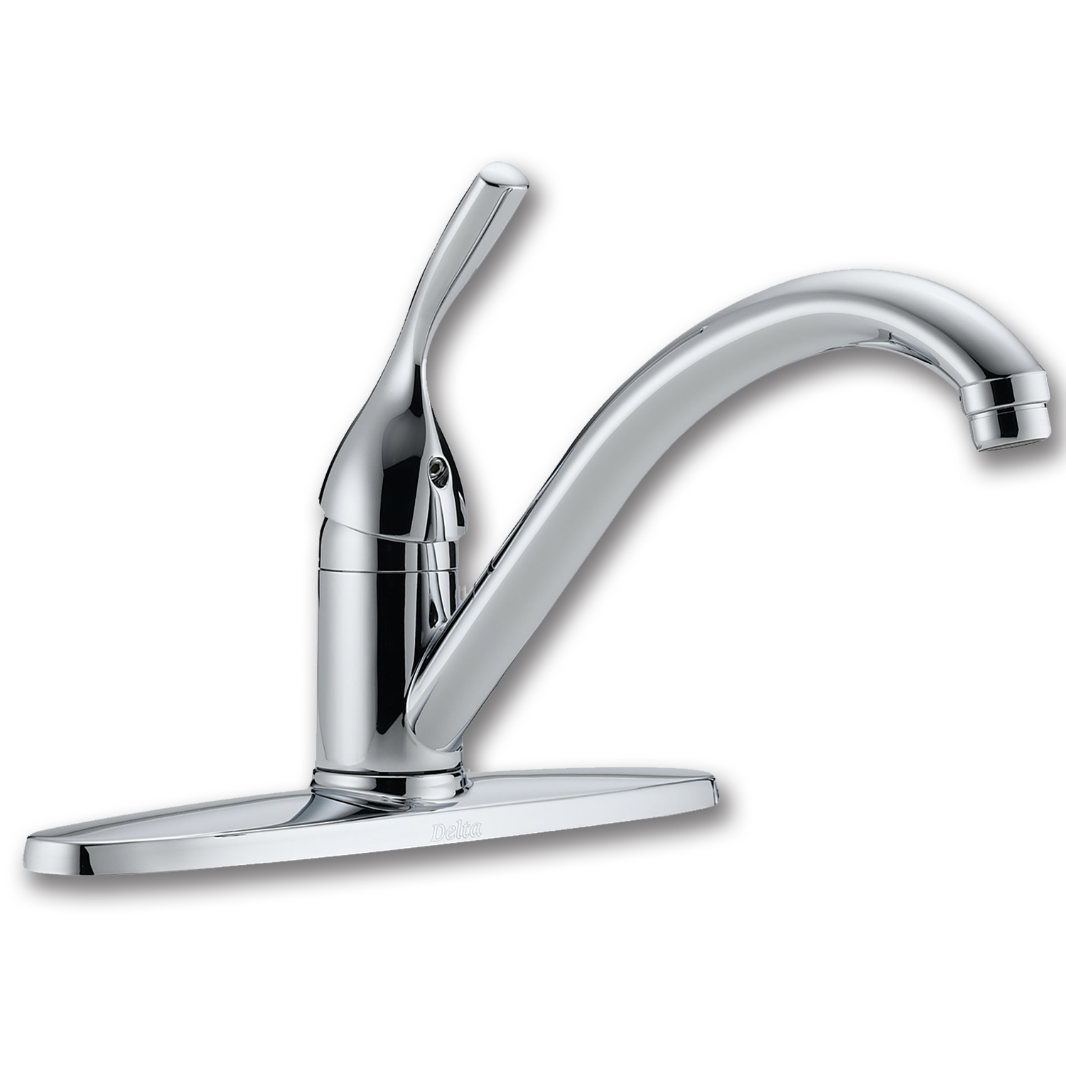 Chadwell Supply. DELTA SINGLE LEVER KITCHEN FAUCET WITHOUT SPRAY - CHROME