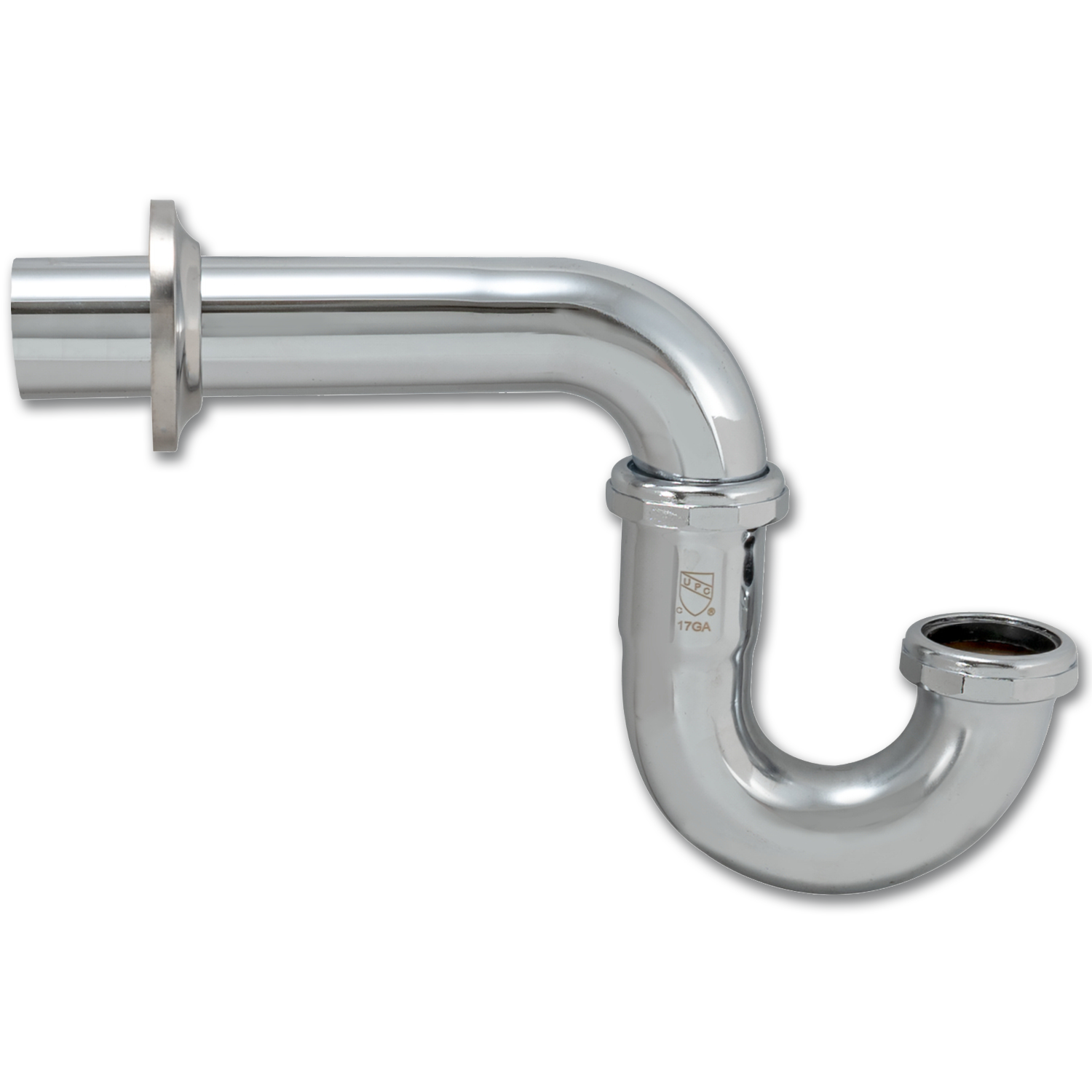 Chadwell Supply. 1-1/4" HEAVY DUTY METAL P-TRAP - 17 GAUGE