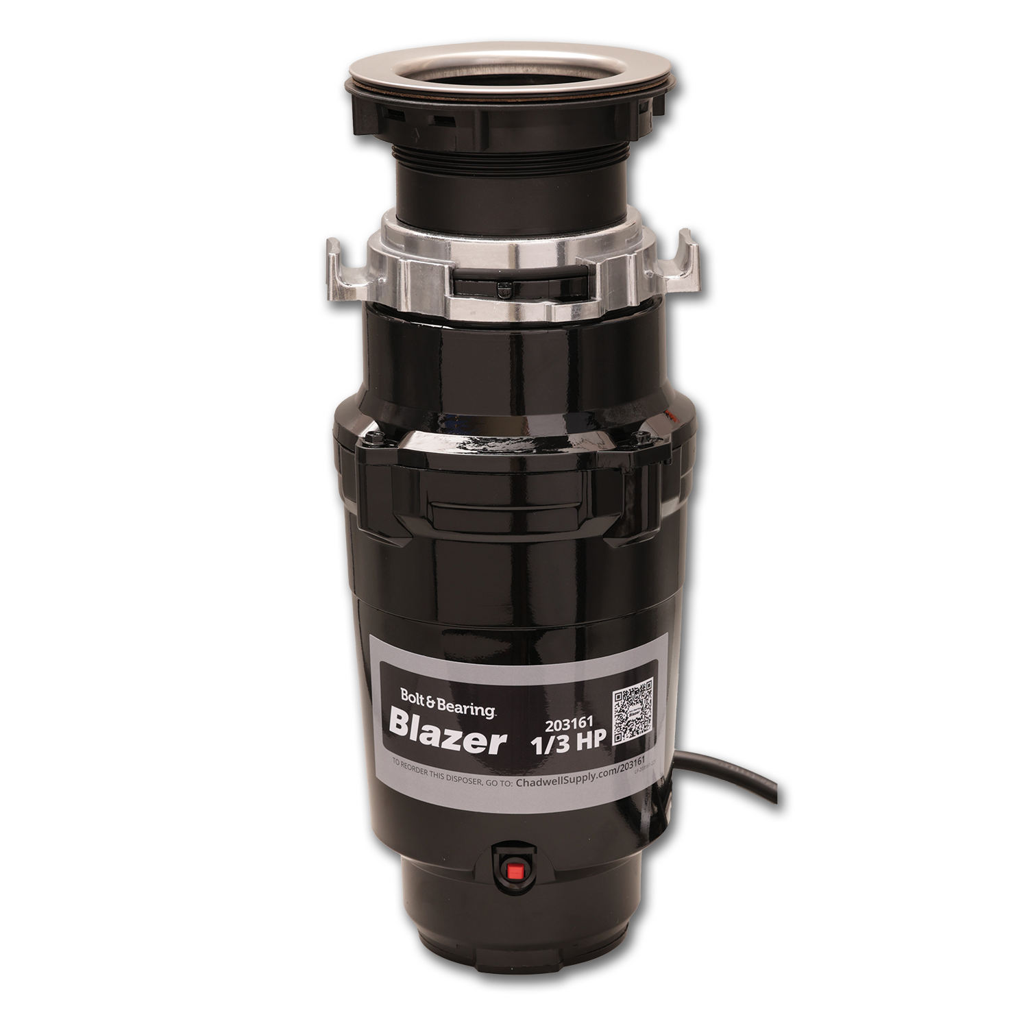 Chadwell Supply. 1/3HP BLAZER GARBAGE DISPOSER WITH POWER CORD