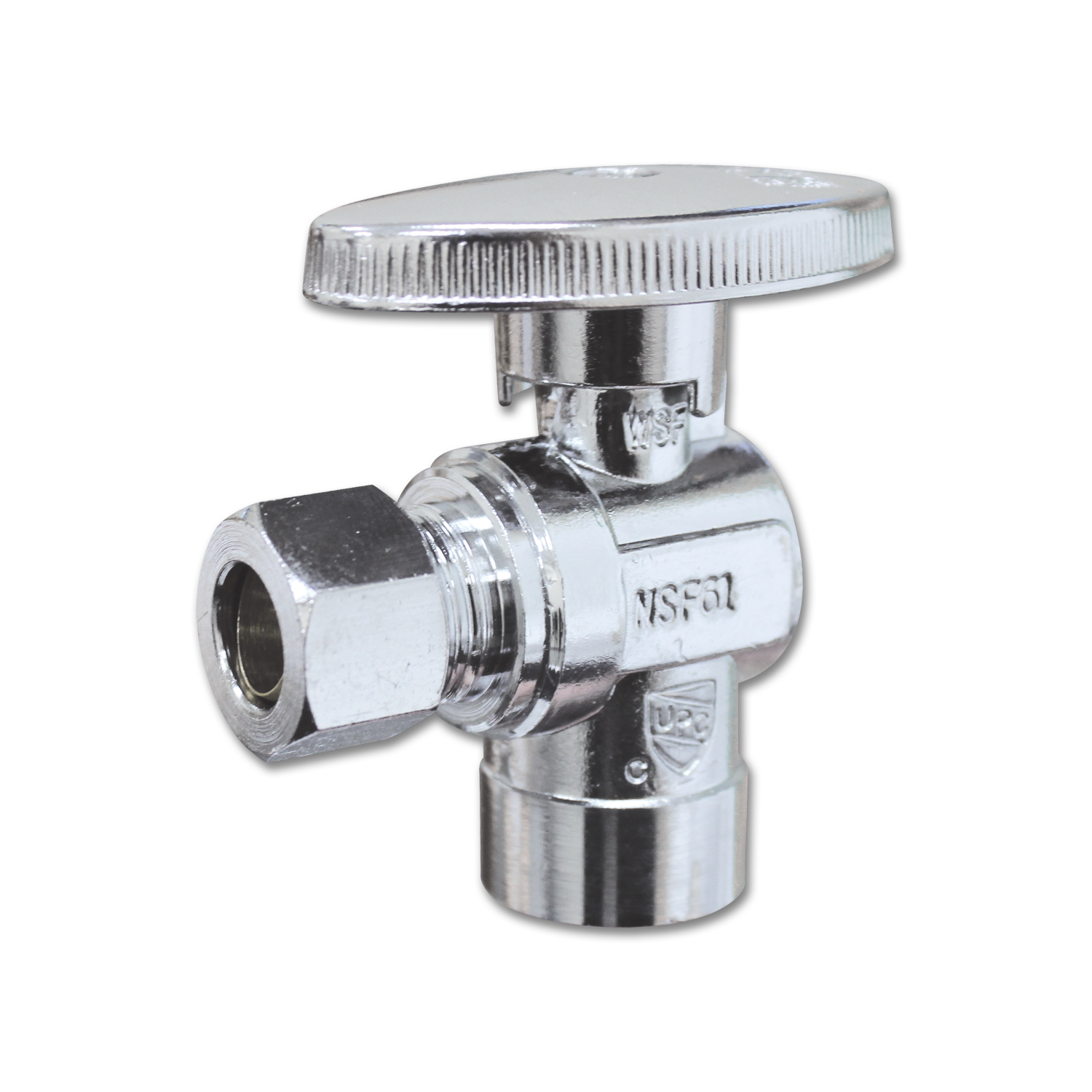 Chadwell Supply. 1/2" SWEAT X 3/8" OD COMP ANGLE STOP