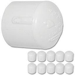 Chadwell Supply. 3/4" PVC SLIP CAP - 10/PK