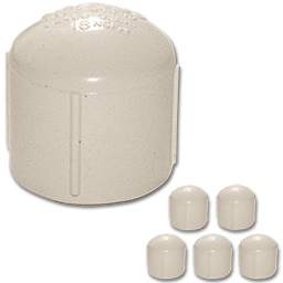 Chadwell Supply. 3/4" PVC CAP - THREADED - 5/PK