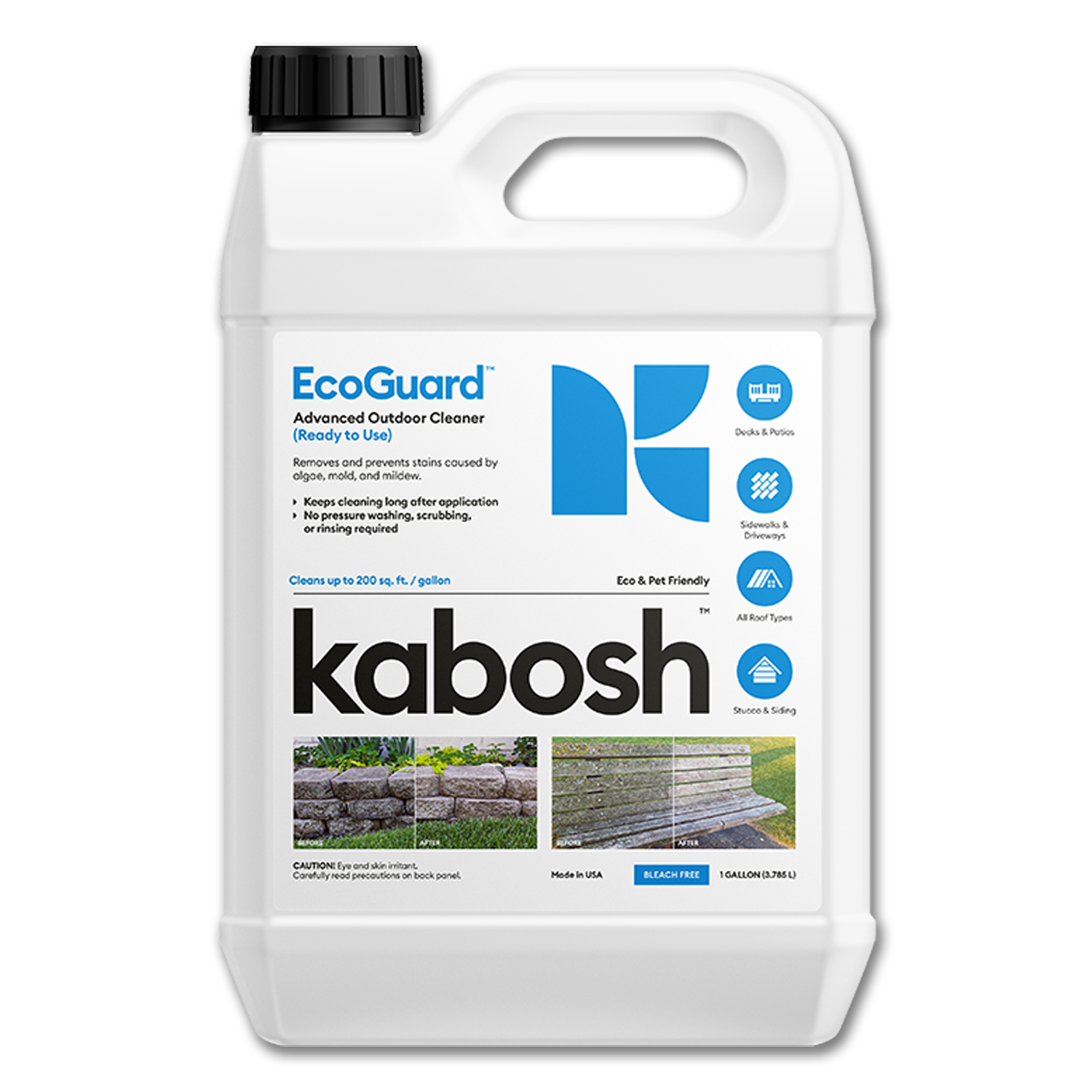 Chadwell Supply. KABOSH™ ECOGUARD OUTDOOR CLEANER - RTU- 1 GALLON