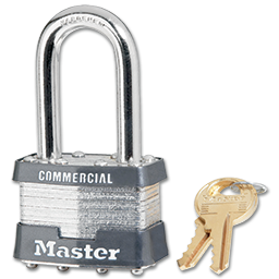 Chadwell Supply. #1KALF LONG SHANK MASTER PADLOCK - KEYED ALIKE