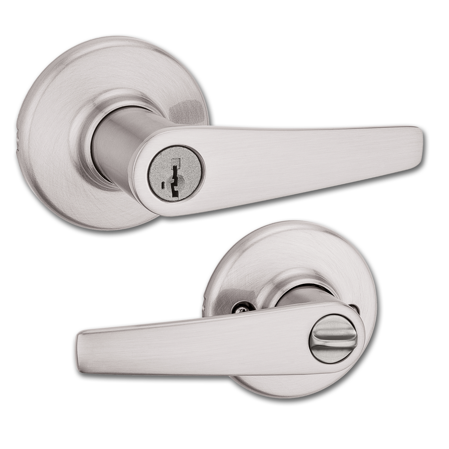 Chadwell Supply. KWIKSET SMARTKEY DELTA ENTRY LEVER -SATIN NICKEL