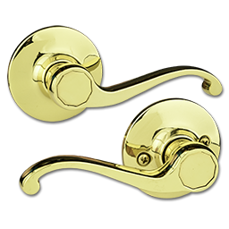 Chadwell Supply. MAXWELL PASSAGE LEVER LOCK - POLISHED BRASS