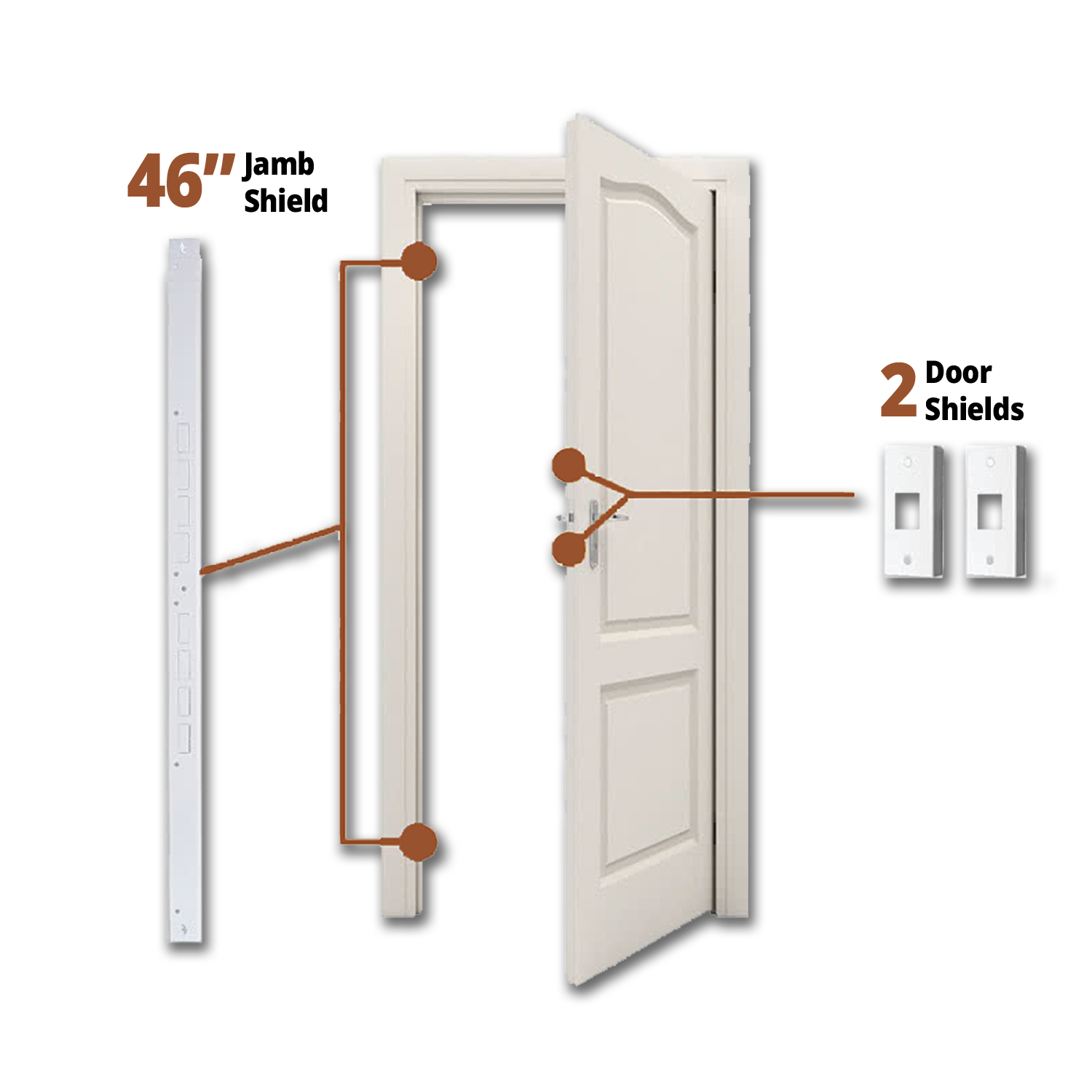 Chadwell Supply. DOOR ARMOR MINI COMBO-WHITE