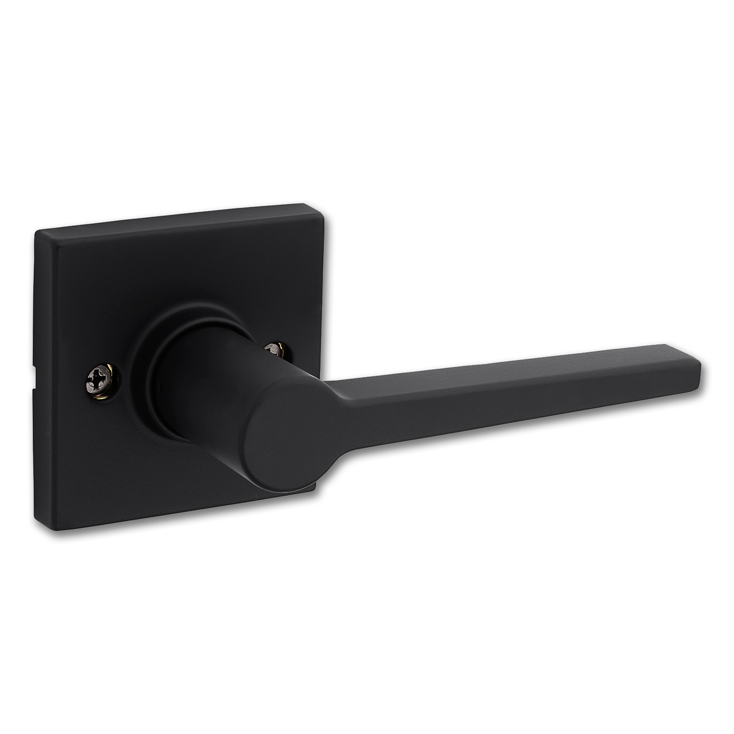 Chadwell Supply. KWIKSET SAFE LOCK DAYLON SQUARE DUMMY LEVER - MATTE BLACK