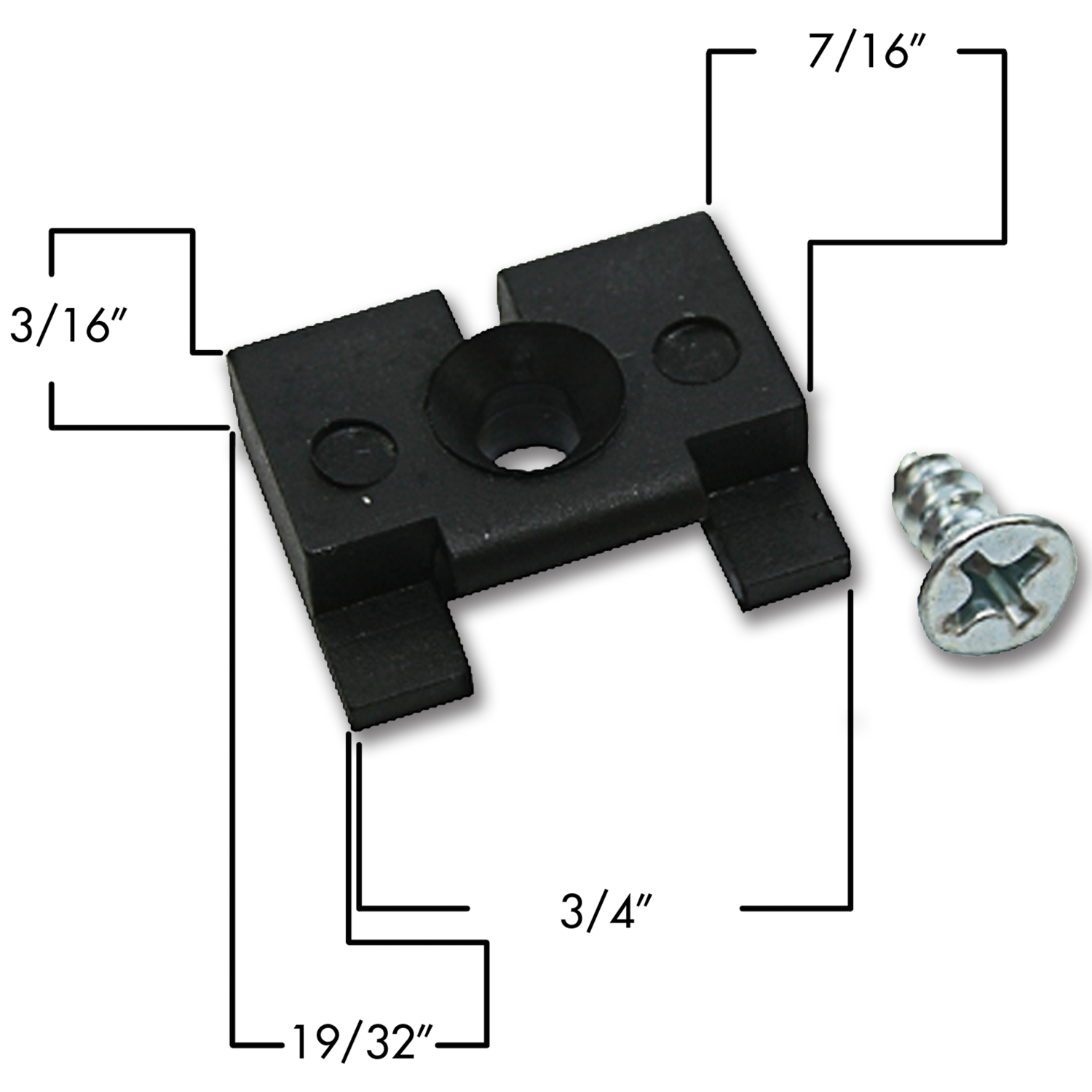 Chadwell Supply. WINDOW SLIDE GUIDE WITH SCREW - 5/PK