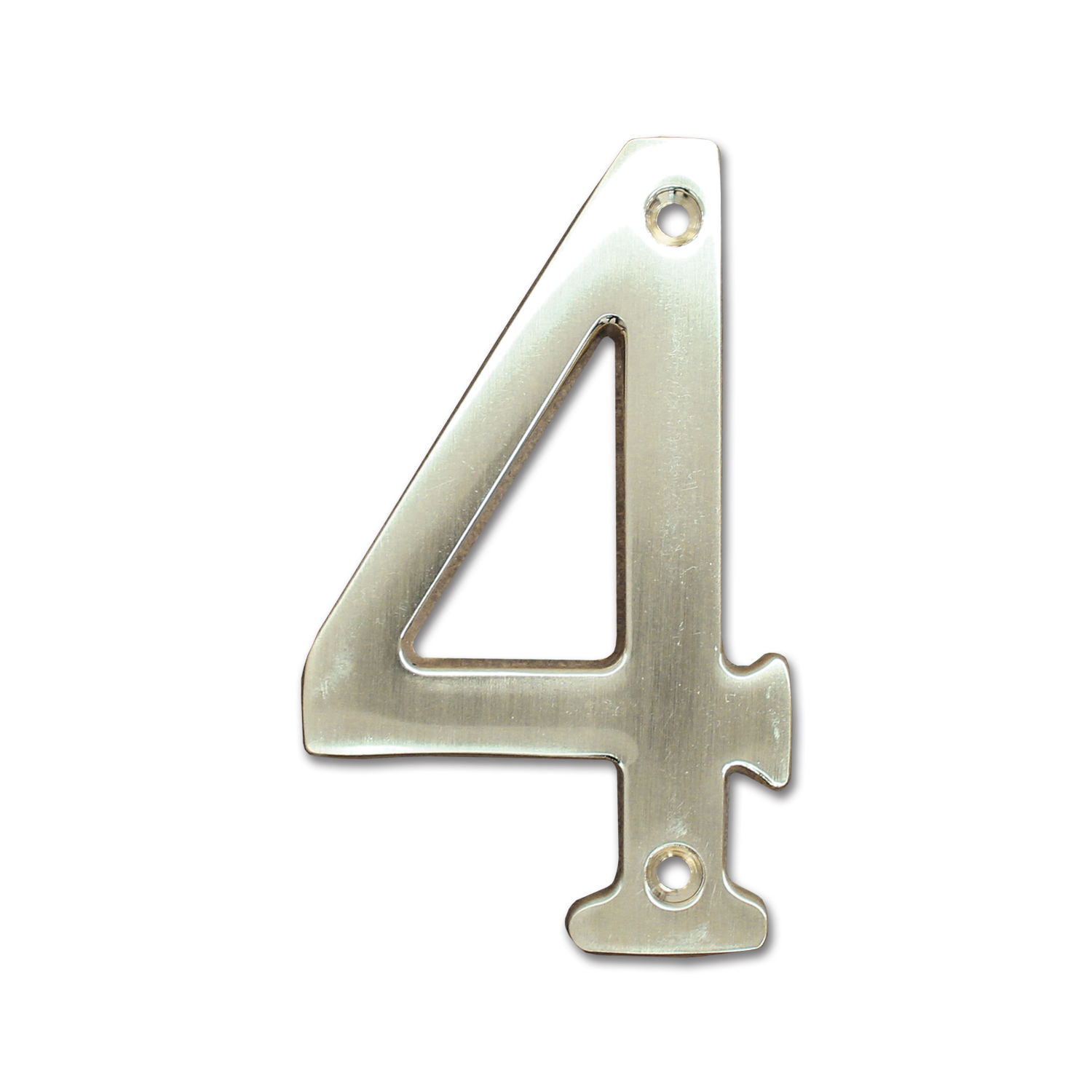 Chadwell Supply. HOUSE NUMBER 4" BRASS - # 4