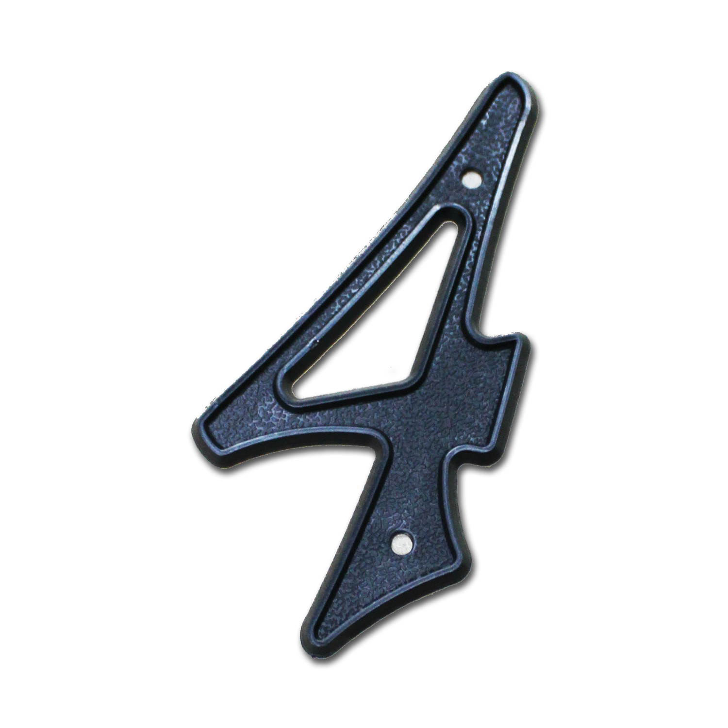 Chadwell Supply. HOUSE NUMBER 4" PLASTIC BLACK- # 4